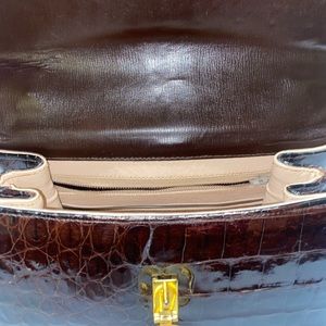 Bags | Vintage 195s Bellestone Alligator Handbag Purse Euc Gold Closure ...